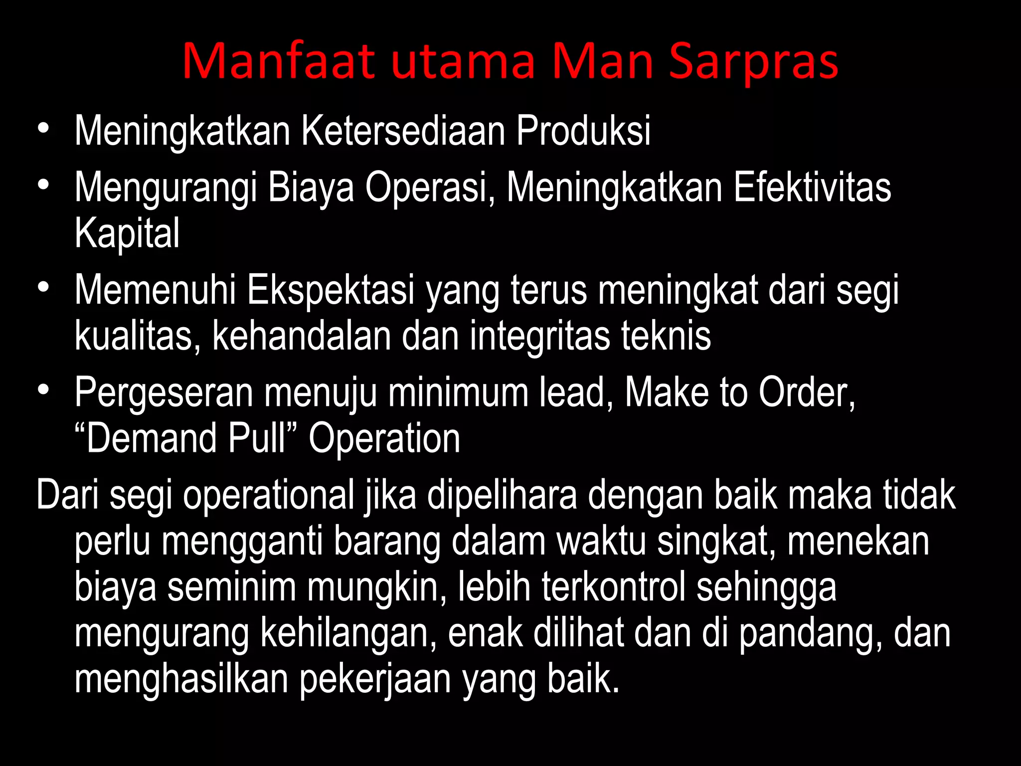 2. Man Pemeliharaan Sarana & Prasarana Resort - Karakteristik, Definisi ...