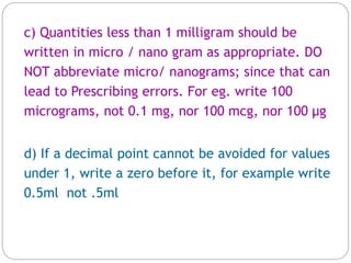 Prescription of Drugs to Patient | PPTX