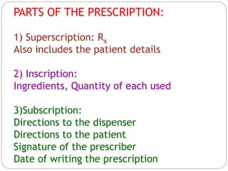 Prescription of Drugs to Patient | PPTX