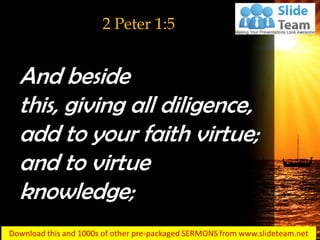 2 peter 1 5 make every effort to add power point church sermon | PPT