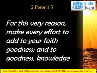 2 peter 1 5 make every effort to add power point church sermon | PPT