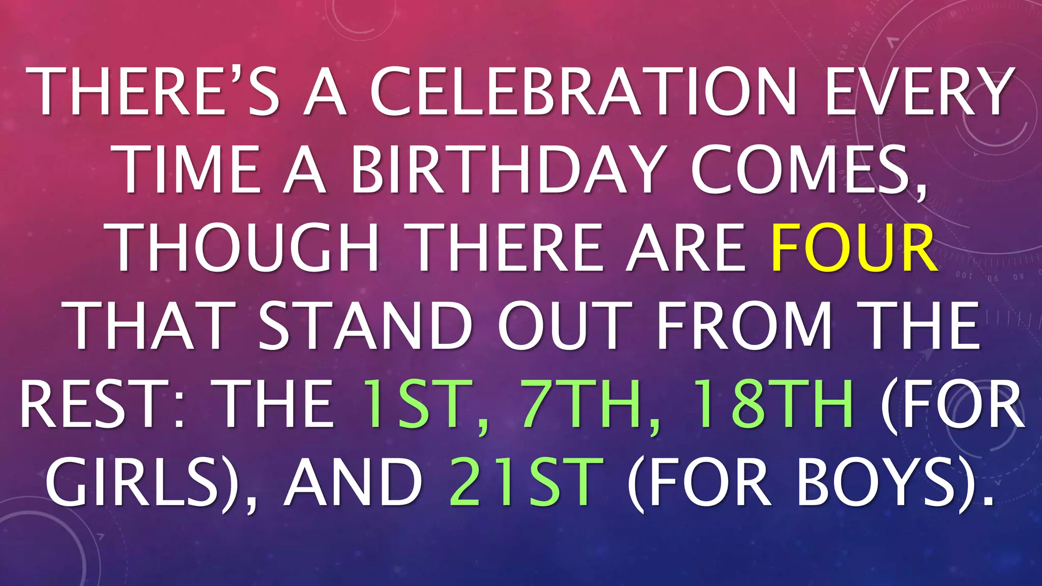 BIRTHDAYS in PHILIPPINES | PPTX