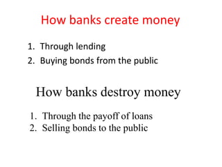 2P How Banks Create Money.pptx | Business Banking & Finance | Business