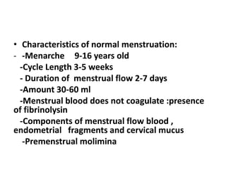Physiology of menstruation | PPT