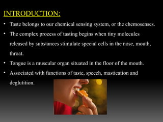 The gustatory system form the mouth .pptx