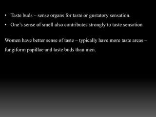 Physiology of taste | PPTX
