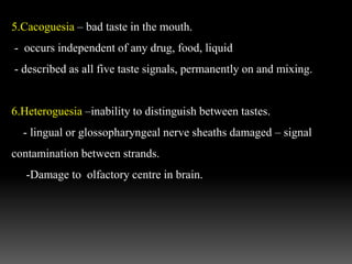 Physiology of taste | PPTX