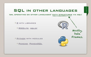 Manipulating Data in Style with SQL | PPT