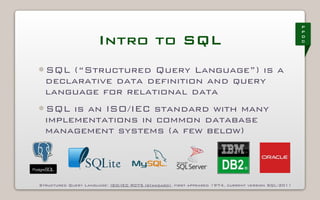 Manipulating Data in Style with SQL | PPT
