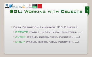 Manipulating Data in Style with SQL | PPT