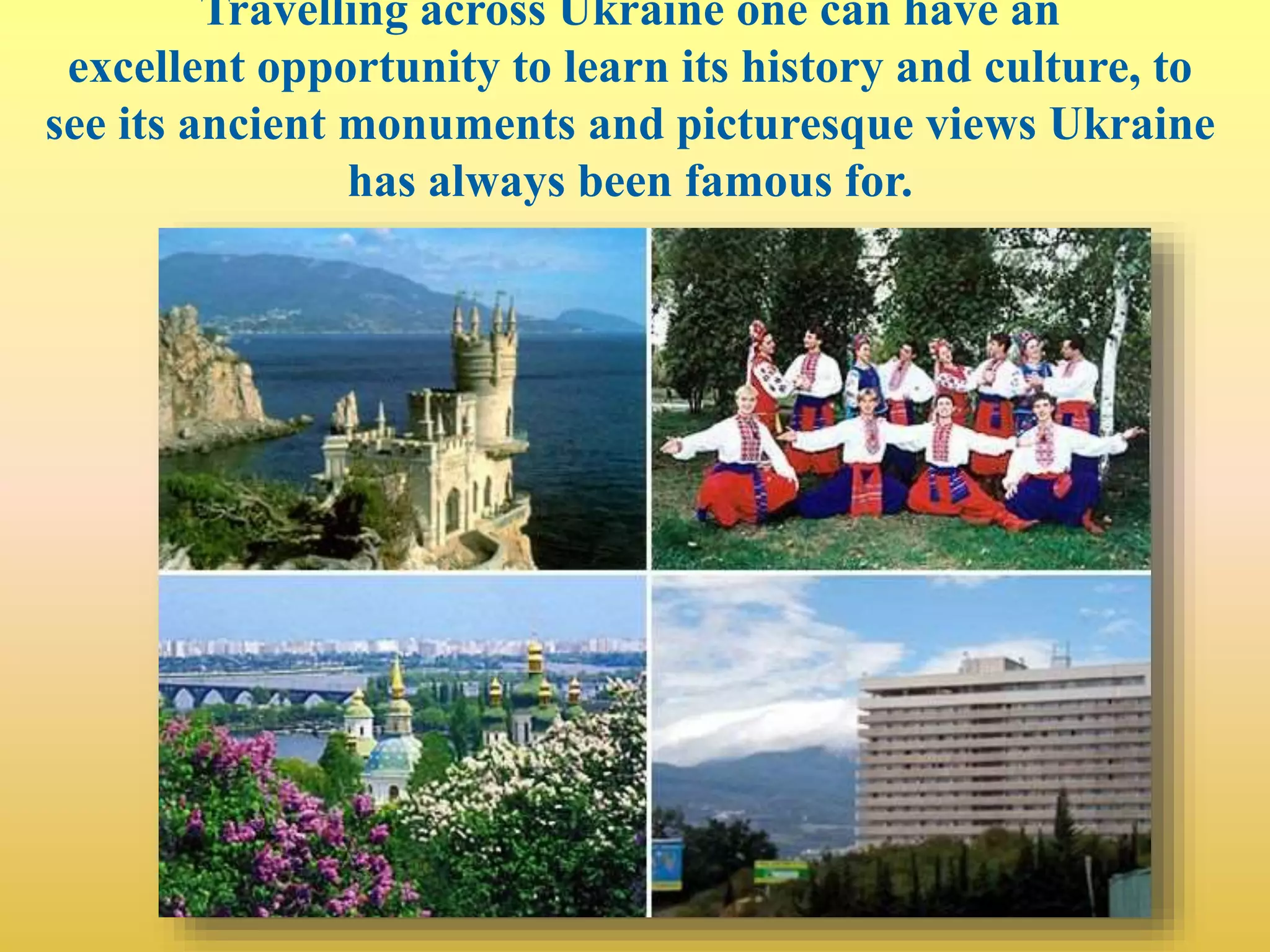 UKRAINIAN CITIES. PLACES TO SEE IN UKRAINE | PPTX