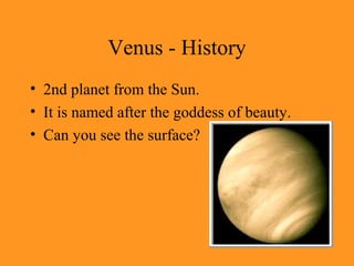 Planet Venus Facts
