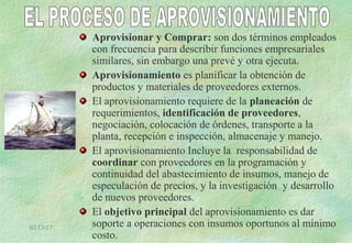 (2) planificación del abastecimiento logístico | PPT