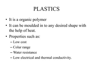 PLASTICS | PPTX | Chemistry | Science