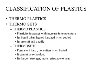 PLASTICS | PPTX | Chemistry | Science