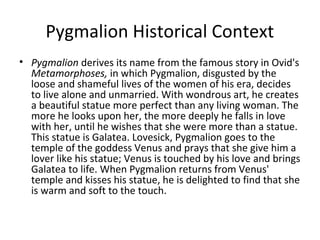 2 plays rosencrantz and pygmalion | PPT