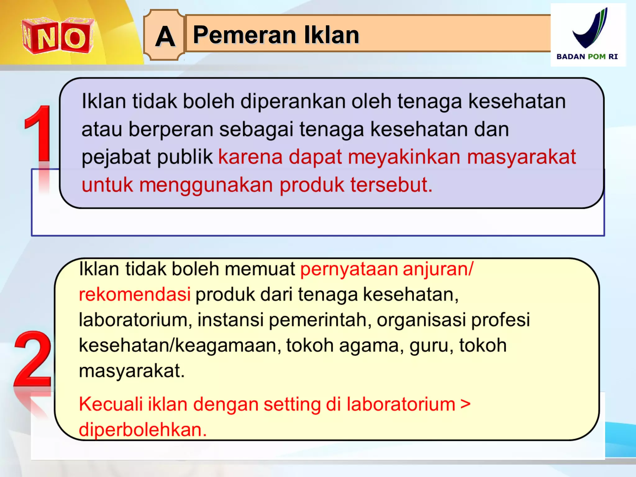 Pendaftaran Iklan Obat Tradisional dan Suplemen Makanan | PPT