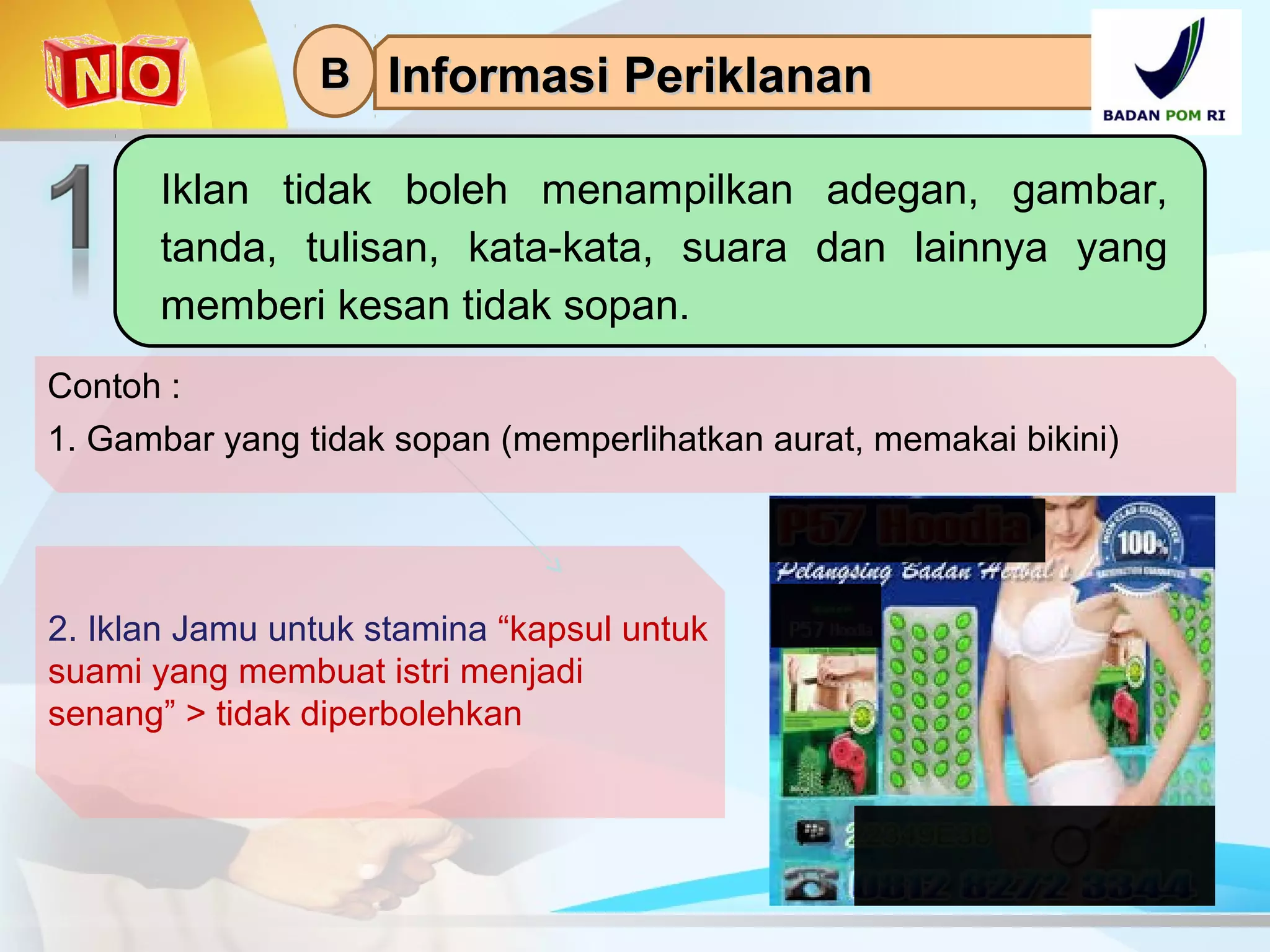Pendaftaran Iklan Obat Tradisional dan Suplemen Makanan | PPT