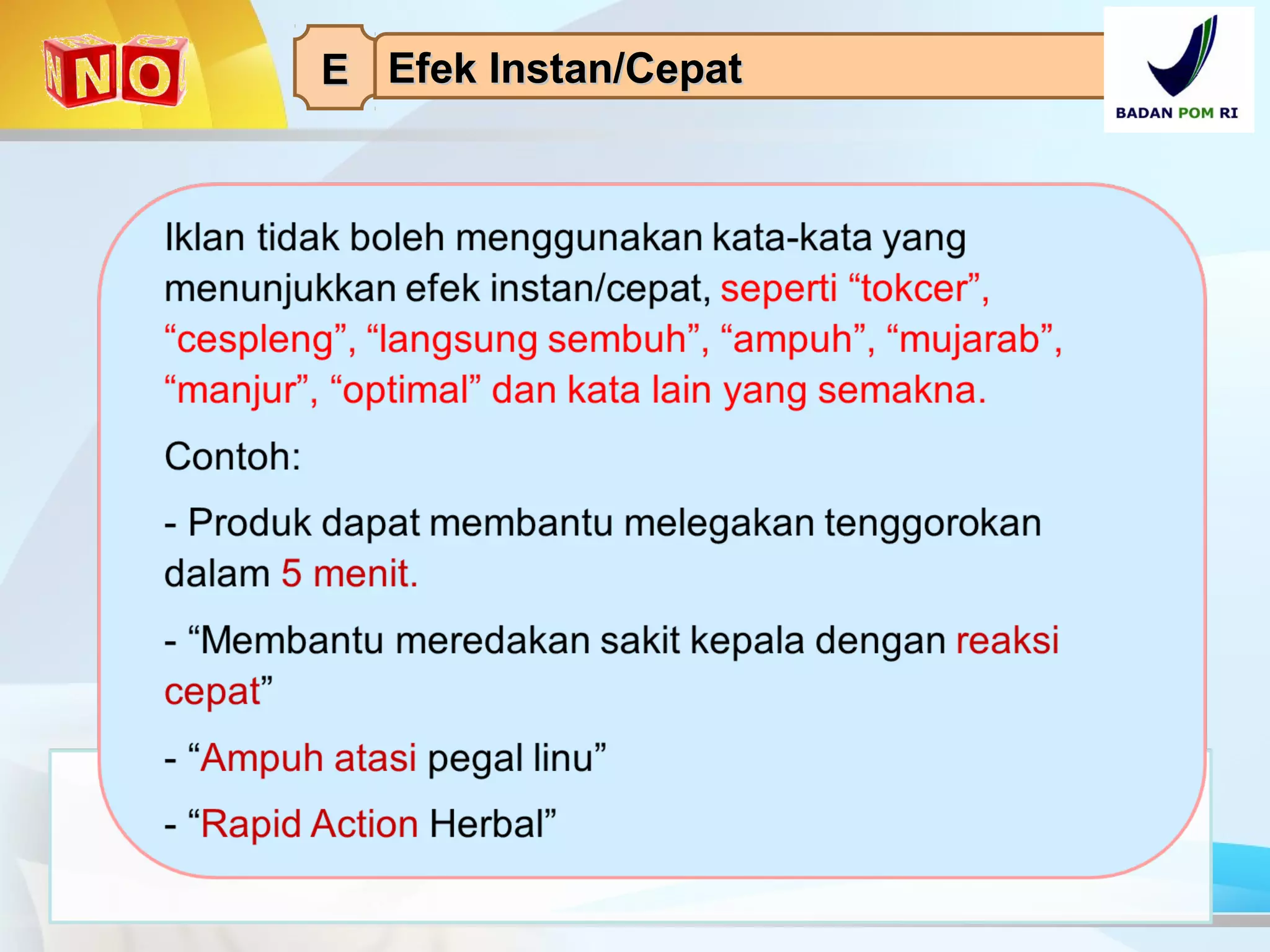 Pendaftaran Iklan Obat Tradisional dan Suplemen Makanan | PPT