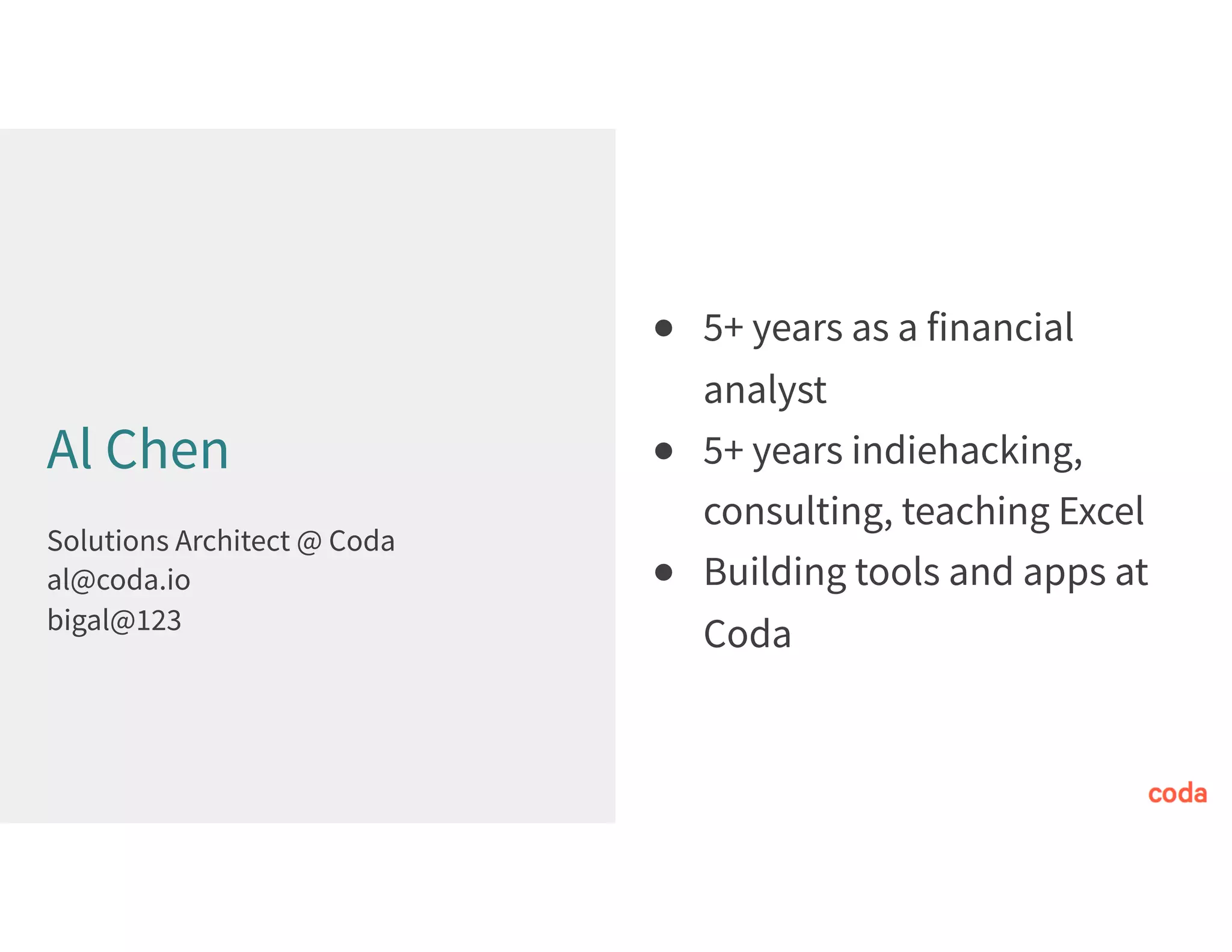 Building no-code tools and applications from spreadsheets - No Code Conf 2019 | PPT