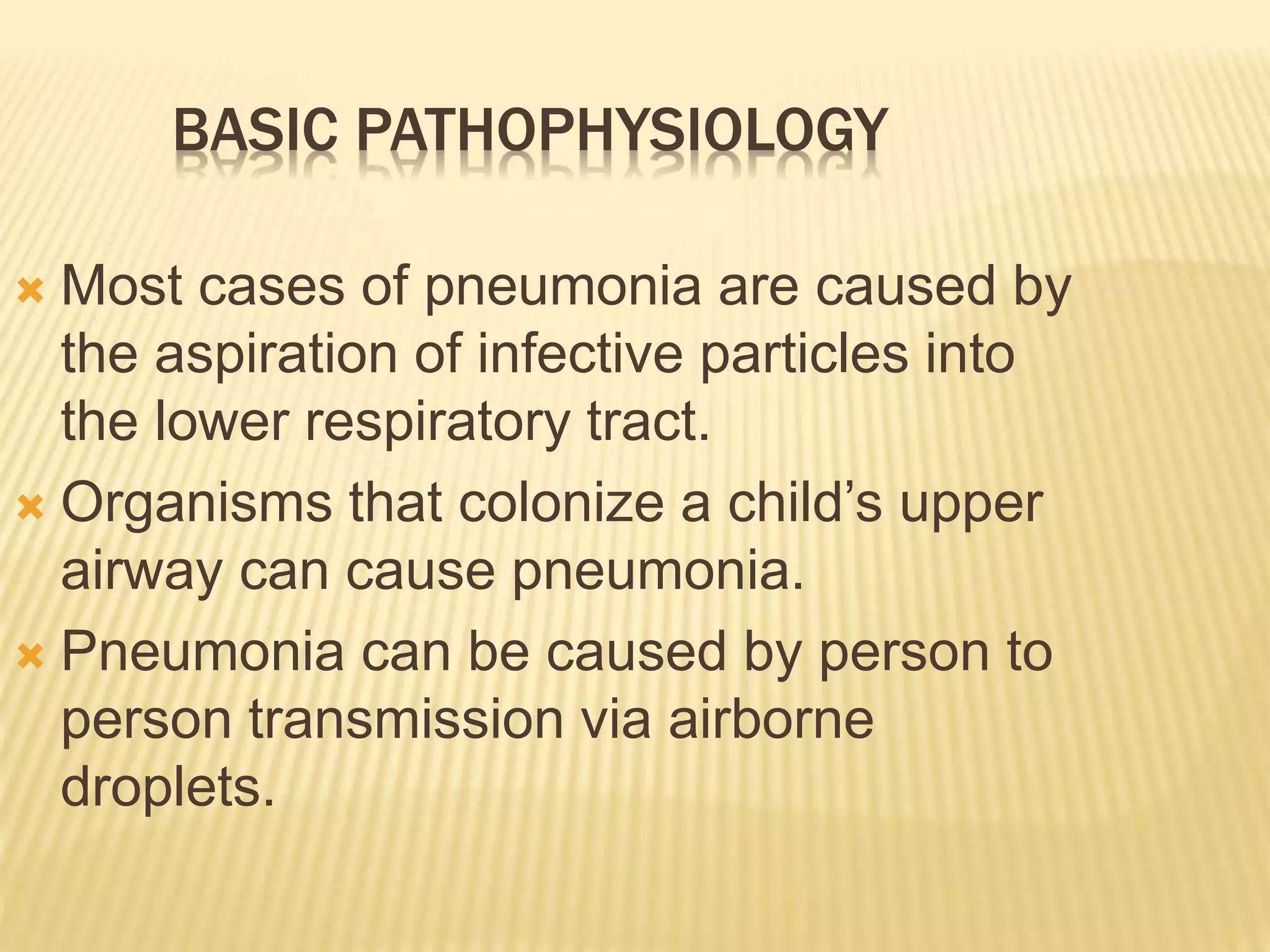 Pneumonia Pediatric | PPTX