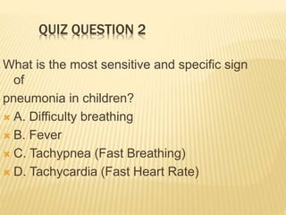 Pneumonia Pediatric | PPTX