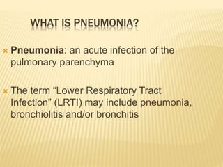 Pneumonia Pediatric | PPT