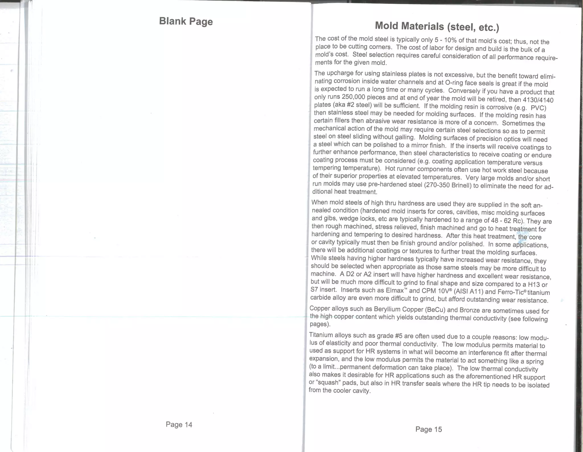 2 pocket injection mold engineering standards | PDF