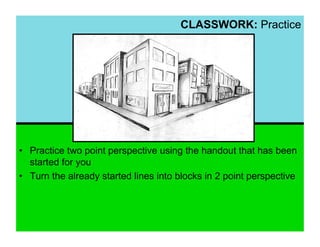 Two Point Perspective City Block