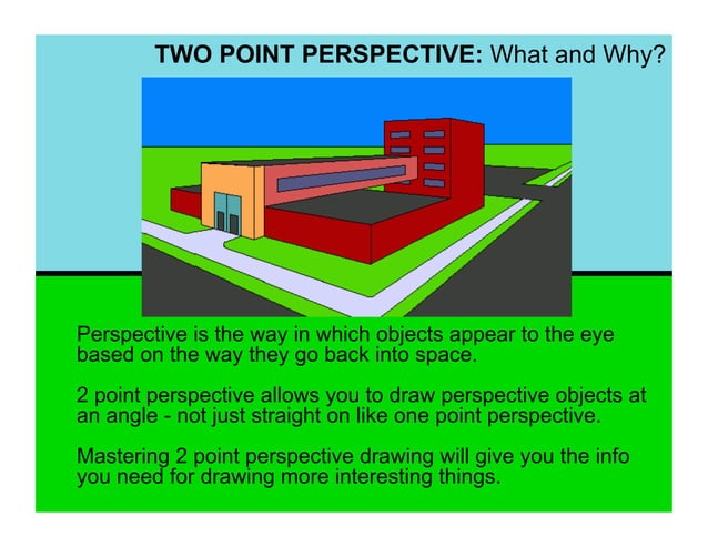 2 point perspective | PDF | 3-D Graphics | Computer Software and ...