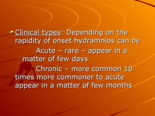 2polyhydramnios | PPT