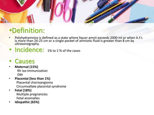 Polyhydramnios- Define, Incidence, Causes,Sign and Symptoms, Diagnosis ...