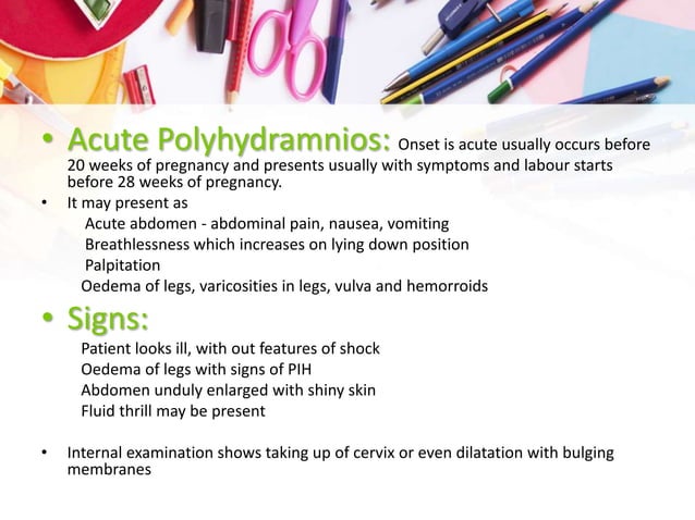 Polyhydramnios- Define, Incidence, Causes,Sign and Symptoms, Diagnosis ...