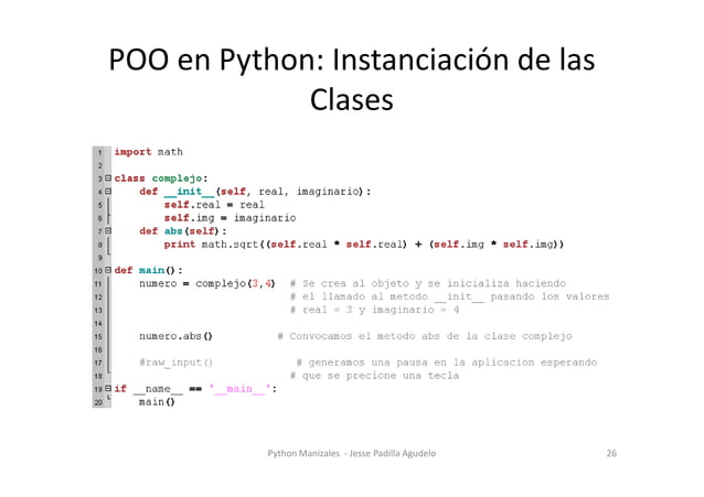 Programacion Orientada a Objetos en python | PDF
