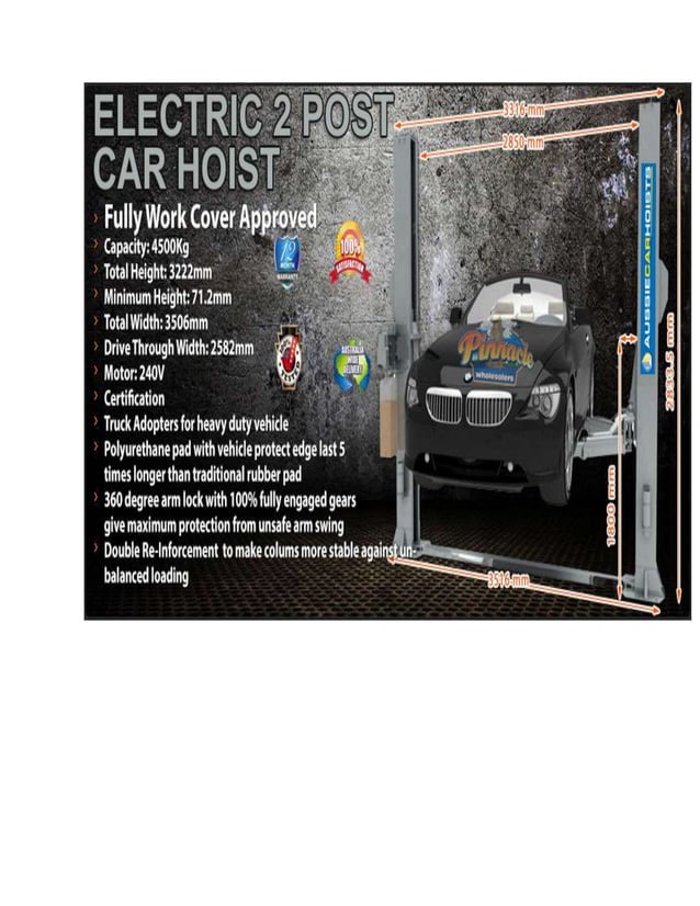 2 post car hoist | DOCX | Auto Type | Automotive