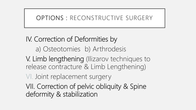 PostPolio Residual Paralysis part2 lower limb | PPT