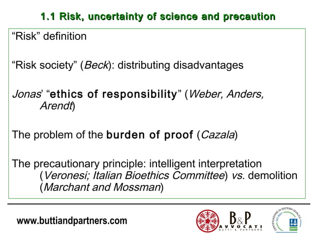 Precautionary principle | PPT