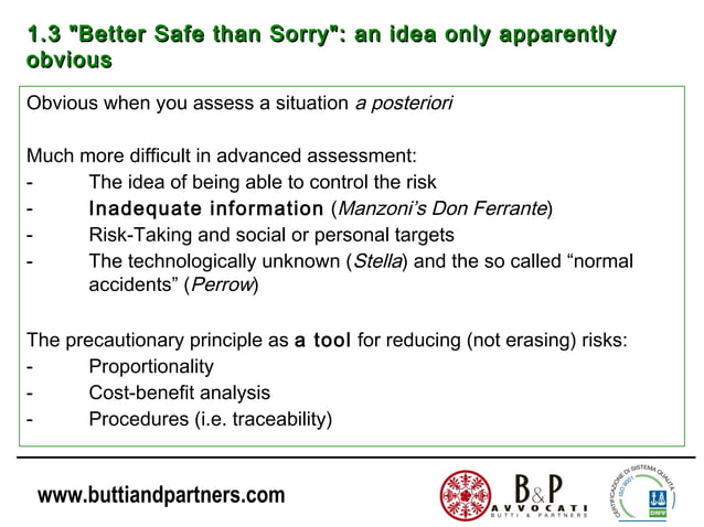 Precautionary principle | PPT