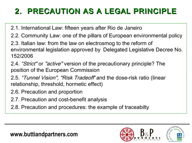Precautionary principle | PPT