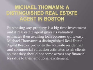 Michael Thomann best Consulting at Boston | PPTX