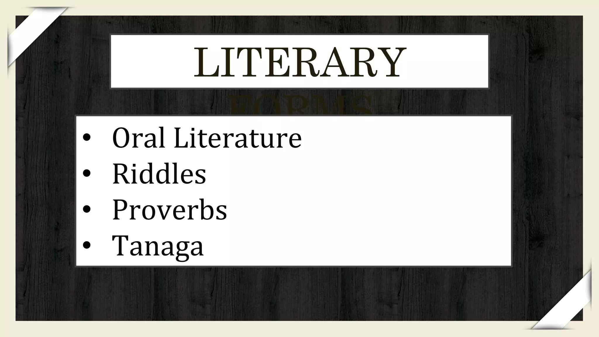 PHILIPPINE LITERATURE (PRE-COLONIAL LITERATURE) GRADE 11 21st Century ...