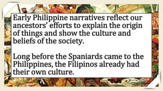 PHILIPPINE LITERATURE (PRE-COLONIAL LITERATURE) GRADE 11 21st Century ...