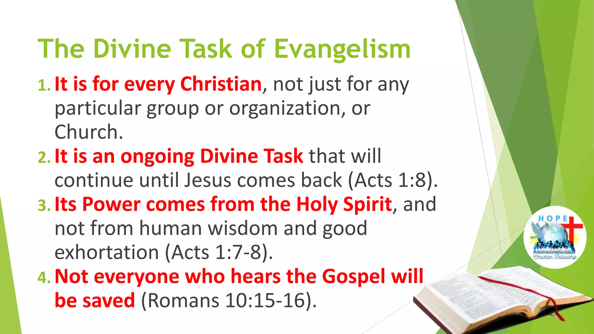EVANGELISM 101: Lesson 2 - Preparing for Evangelism | PPTX