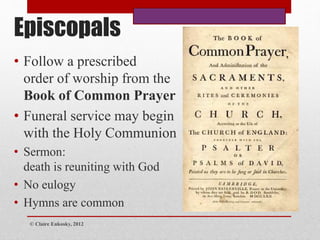 Liturgical protestant funeral rites | PPTX