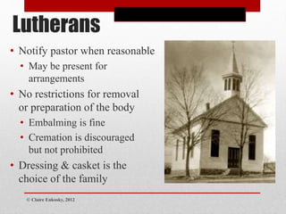 Liturgical protestant funeral rites | PPTX