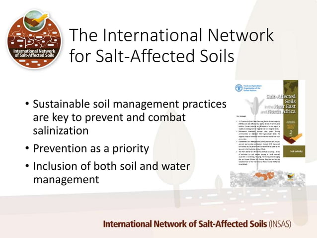 Introduction to the International Network of Salt-Affected Soils and ...