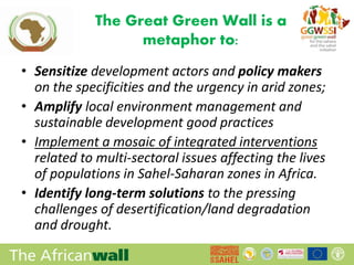 The Great Green Wall for Southern Africa | PPTX