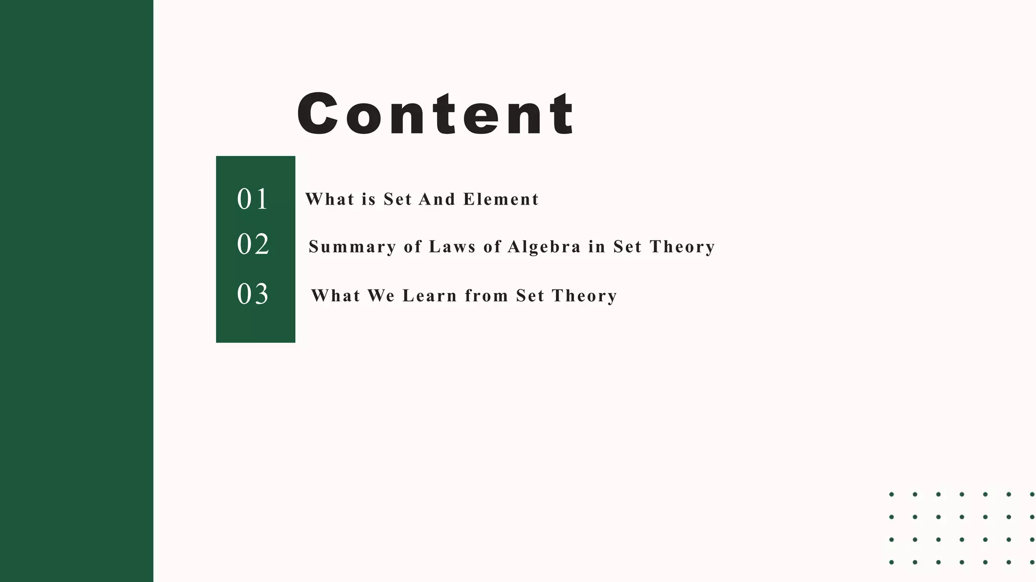 Set Theory Summary | PPTX