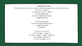Set Theory Summary | PPTX