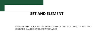 Set Theory Summary | PPTX